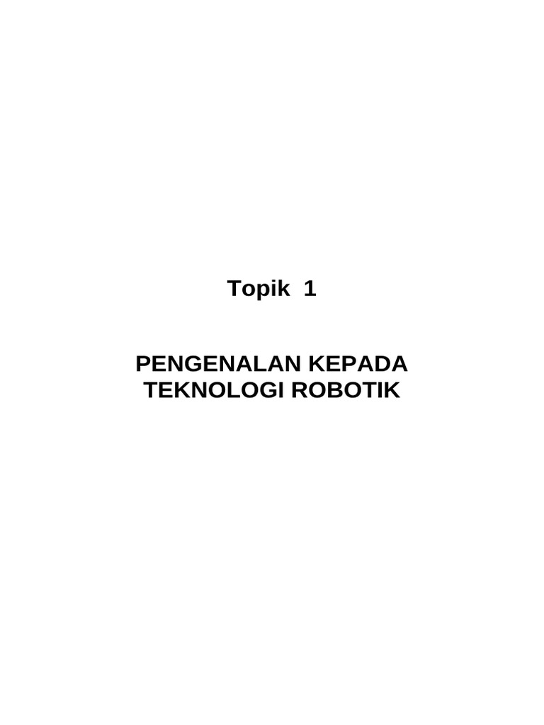Deb4033 Robotic Technology | PDF