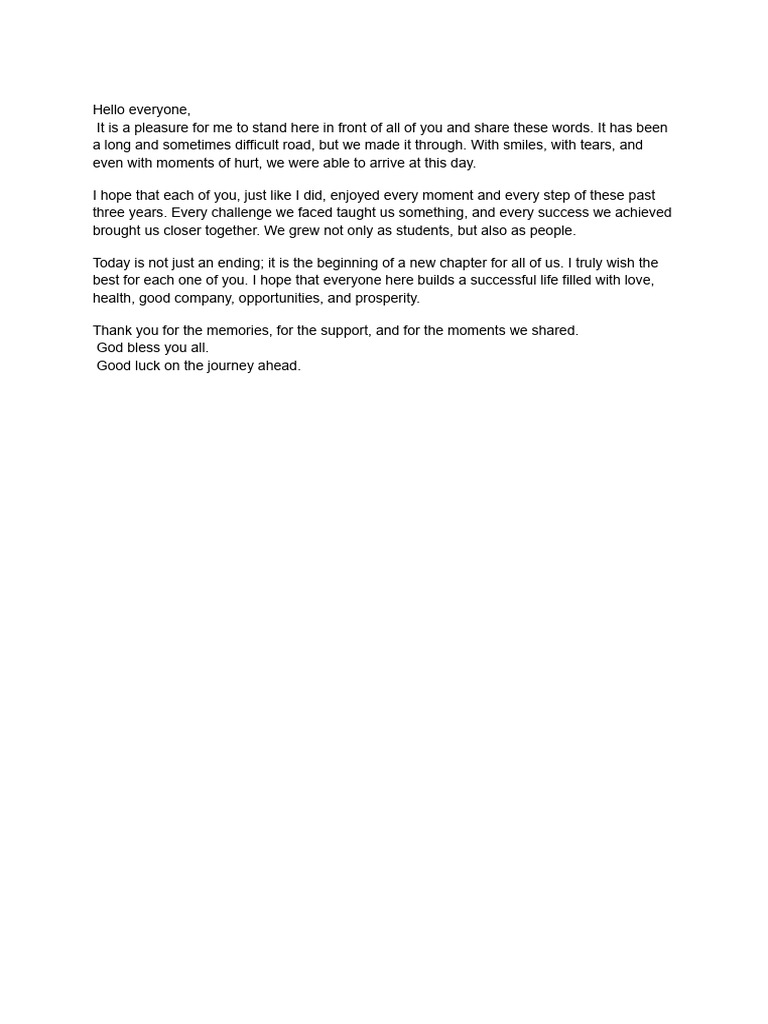 Farewell Speech | PDF