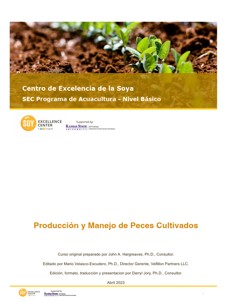 3- Sec Basic Course 3 - Fish Production Management - Spanish - Dj-453 ...