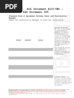 AIA C132™ 2019 Construction Manager Agreement | PDF | Construction ...