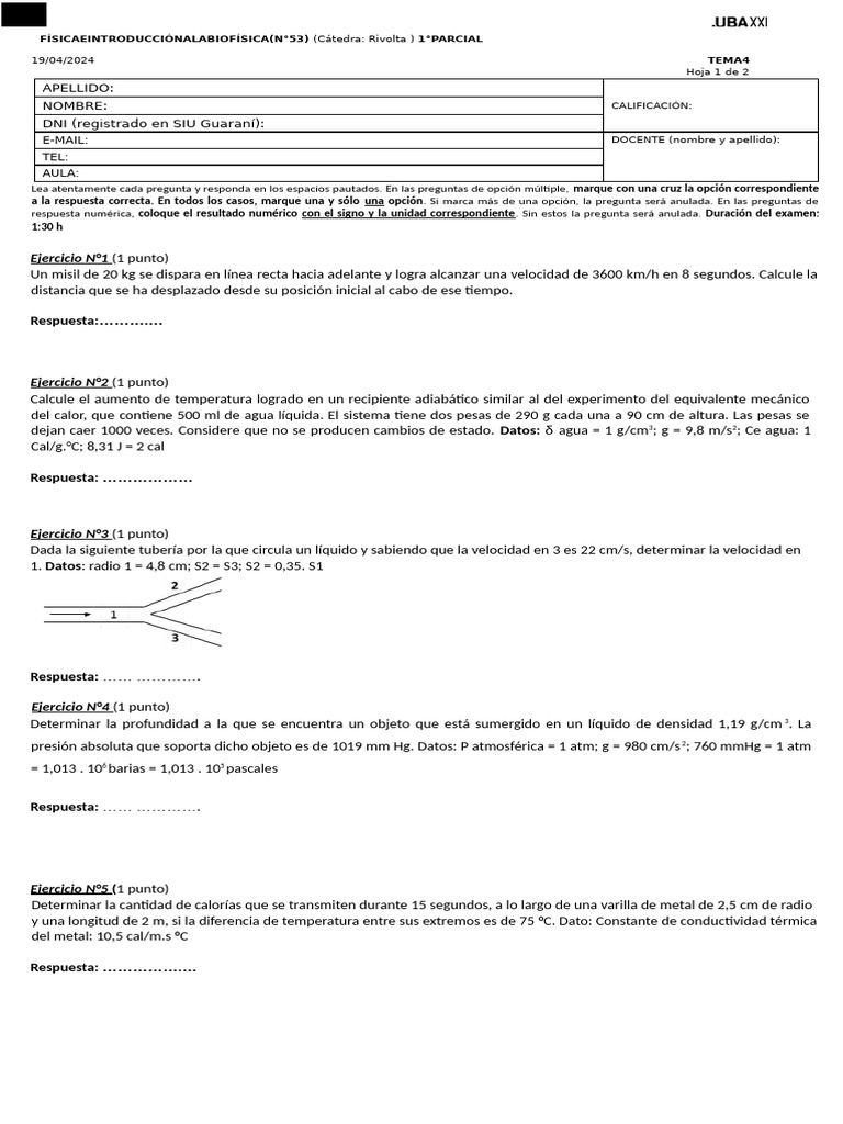 1P 1C 2024 T4 Clave | PDF | Líquidos | Presión