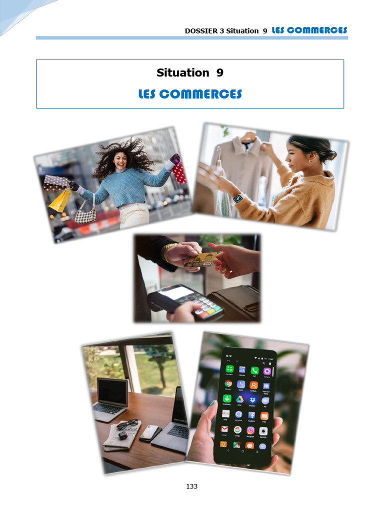 Situation 09 - Les Commerces | PDF | Genre grammatical | Nombre grammatical