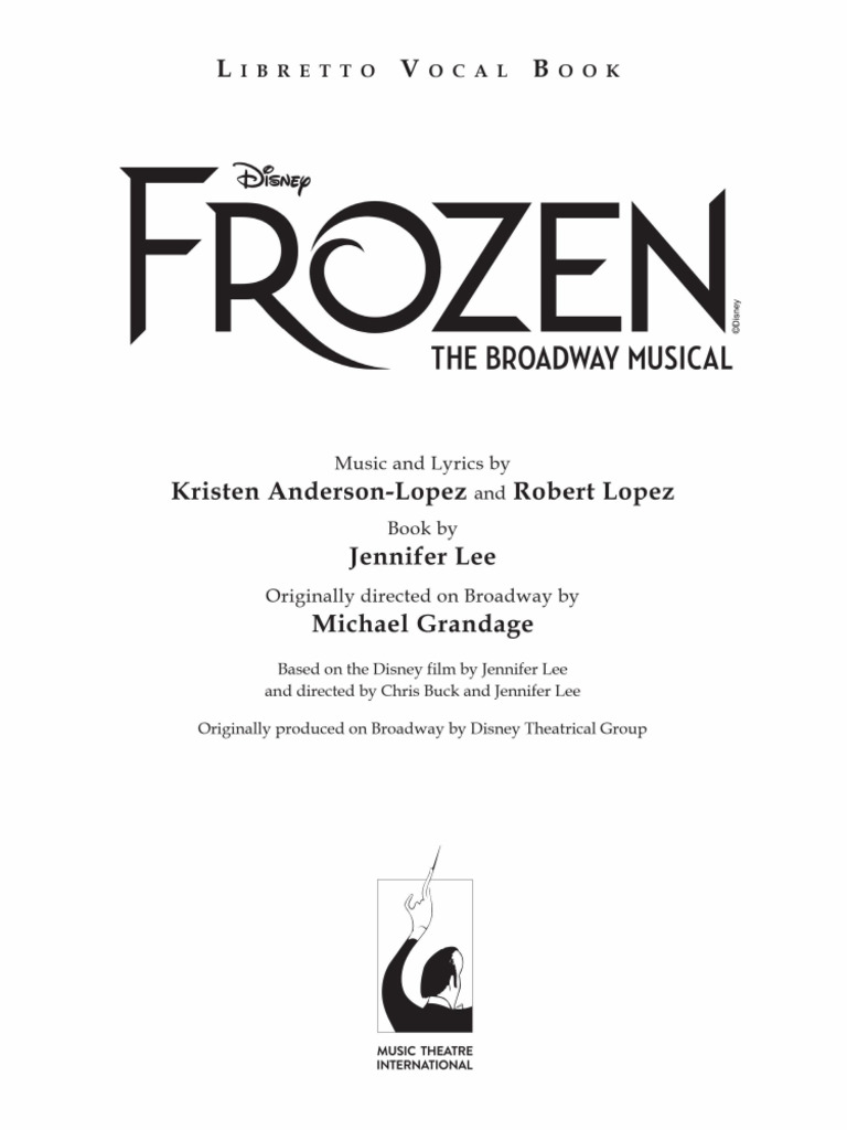 Disney's Frozen Libretto (MTI Issuu) | PDF