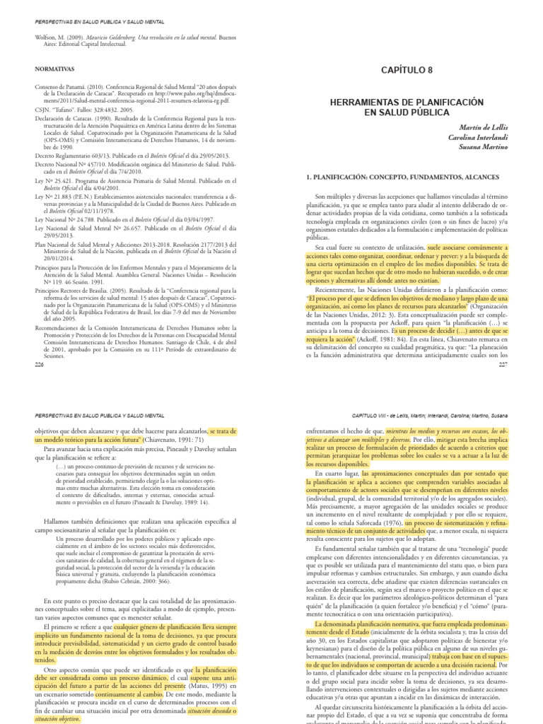 Herramientas de Planificación de Lellis e Interlandi | PDF ...