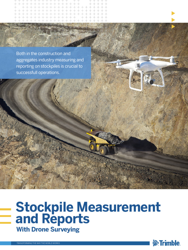 Trimble Stratus Stockpile Measurement Drone Surveying Brochure English ...