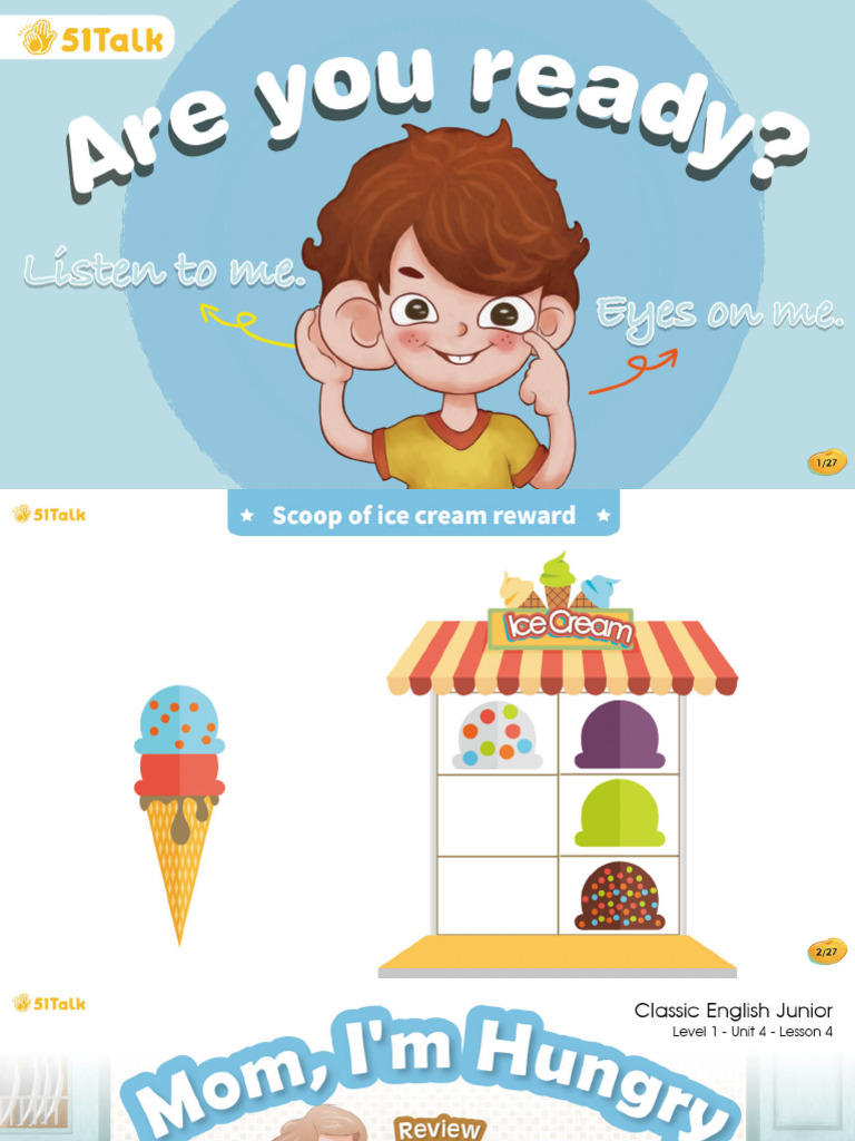 Level 1 - Unit 4 - Lesson 4 - Mom, I_m Hungry | PDF