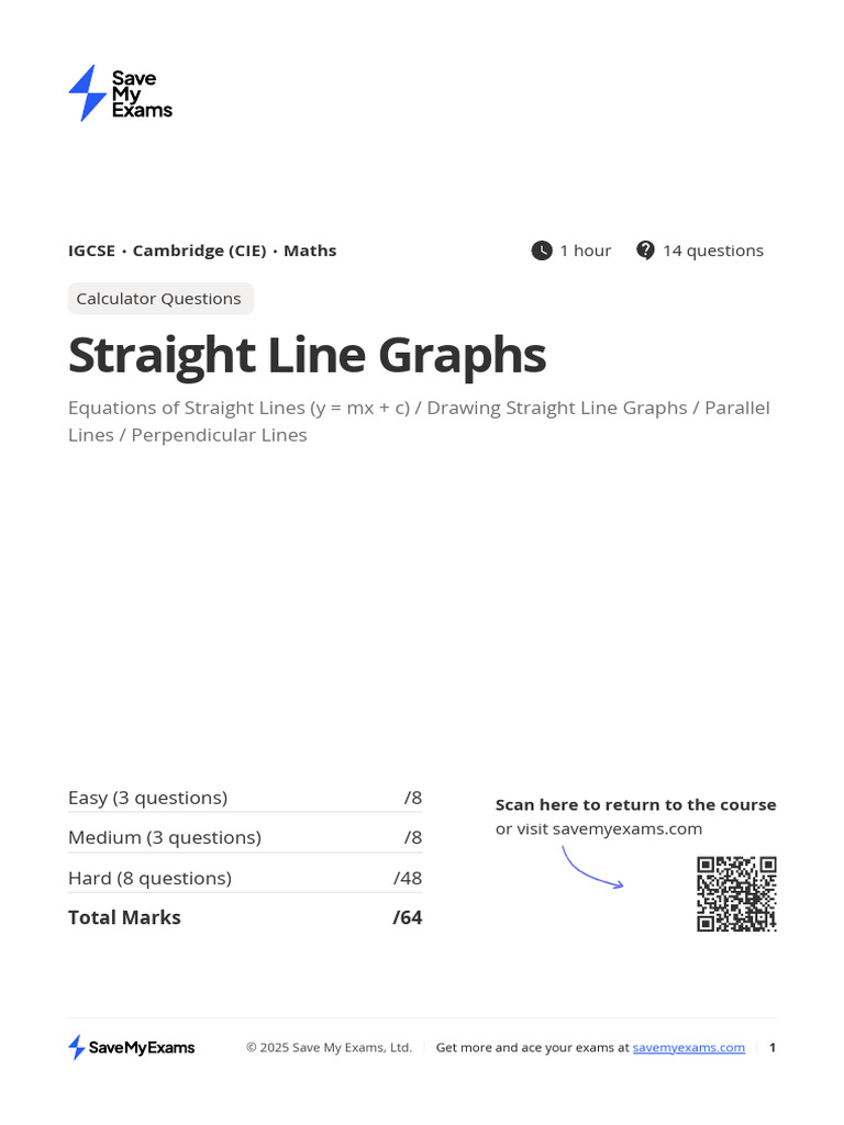 Straight Line Graphs GnDzxspm3ngT7CJv | PDF | Line (Geometry) | Mathematics