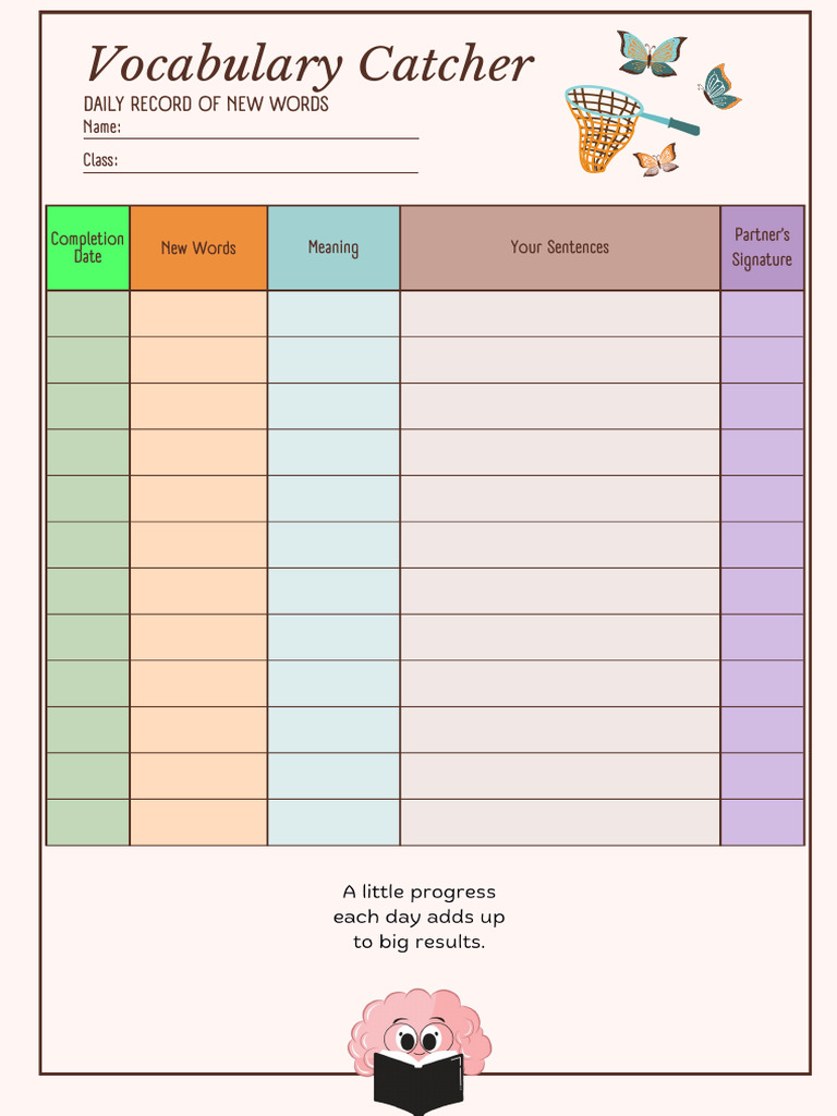 Vocabulary Record | PDF