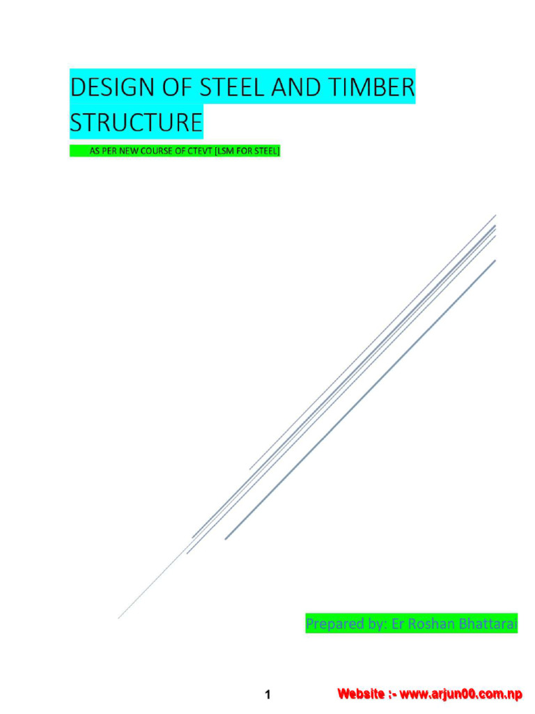 Design of Steel & Timber Structures_New Notes_ Prepare by E.r Roshan ...