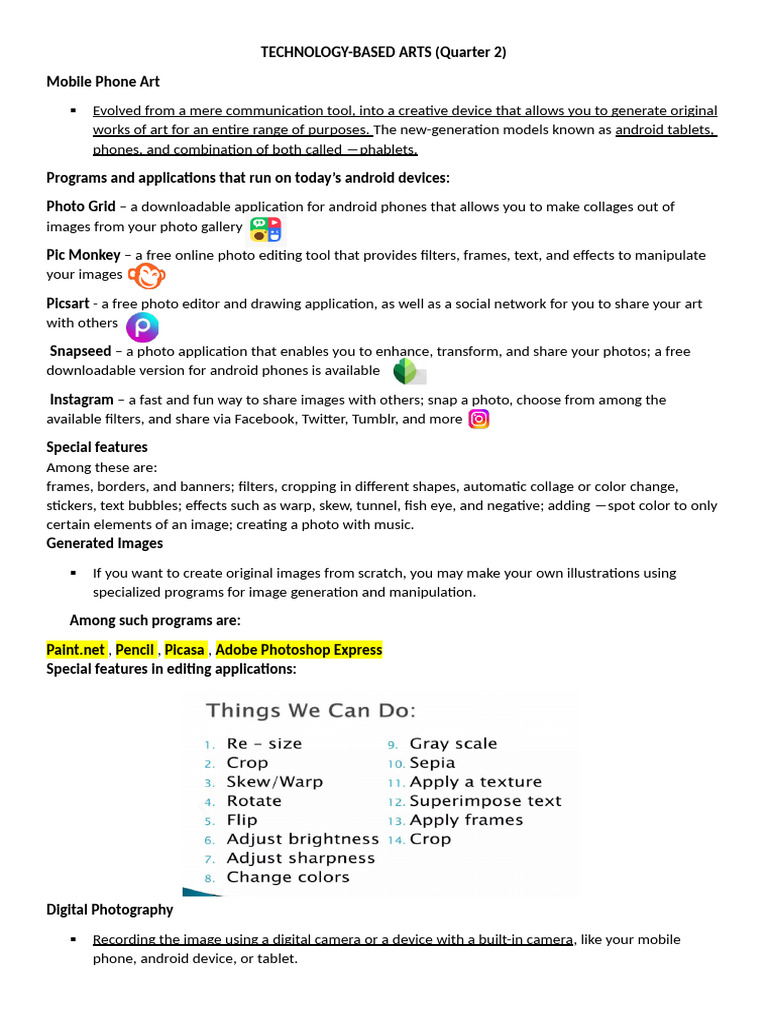 Arts Notes | PDF | Camera | Digital Single Lens Reflex Camera