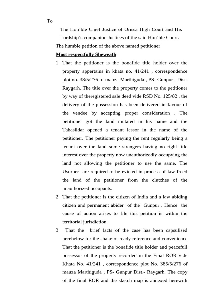 Most Respectfully Sheweath | PDF | Common Law