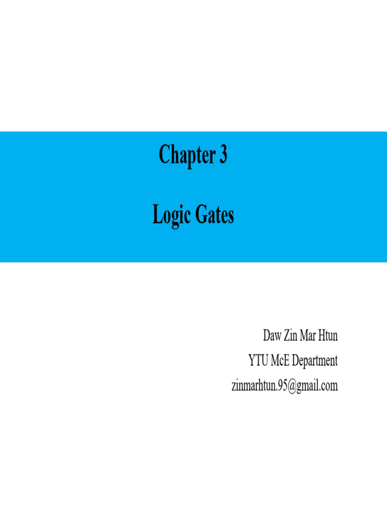 Chapter 3 Logic Gates_b7a7e577 b3bc 4131 a54e 4d05c54090fc | PDF ...