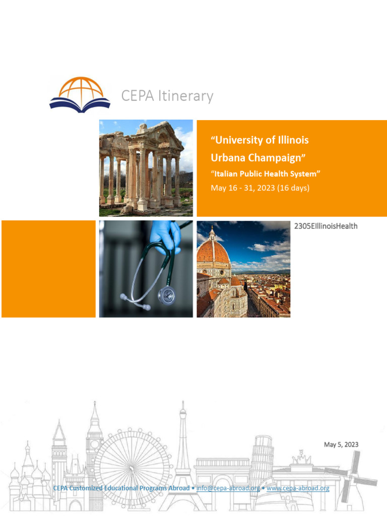 Itinerary Daily+Schedule+Study+Abroad+Italy | PDF | Meal | Florence