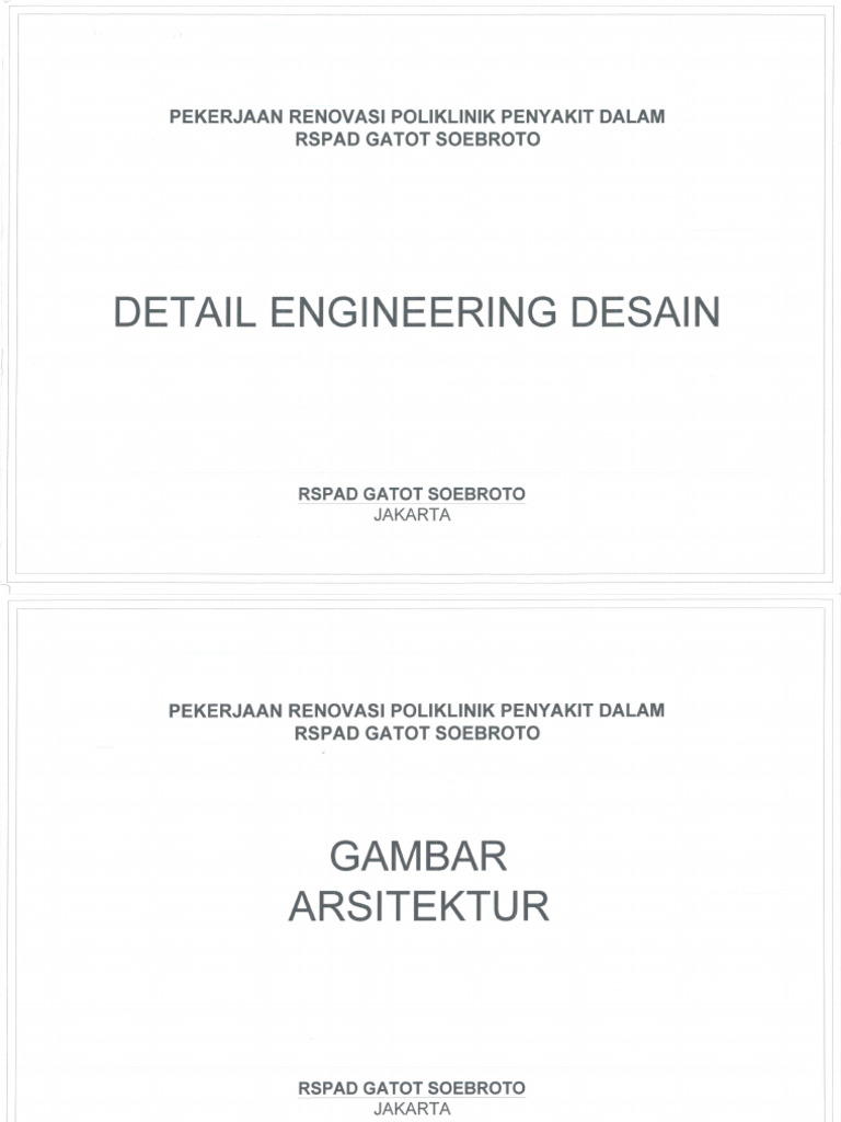Gambar Rencana Modal Fisik | PDF