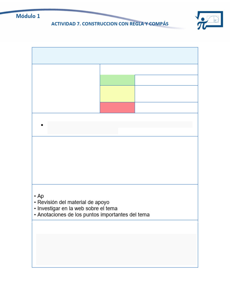 Actividad 7 Construccion de Poligonos Con Regla y Compas | PDF ...