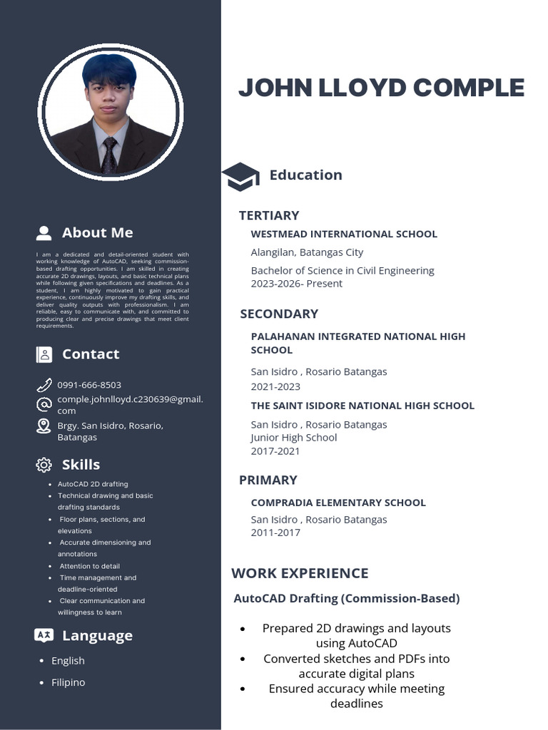 Modern Minimalist CV Resume | PDF | Technical Drawing