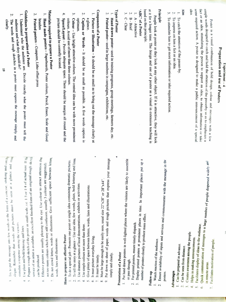 Preparation and Use of Posters | PDF | Poster
