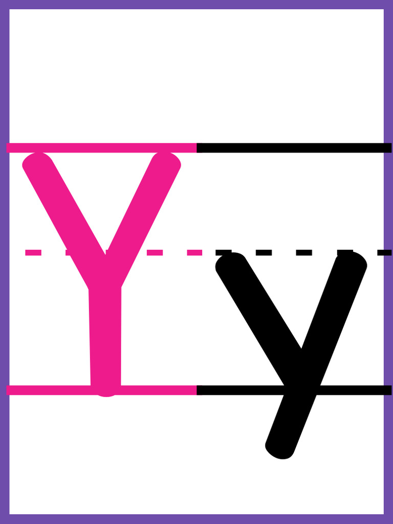Letter Yy Flashcards | PDF