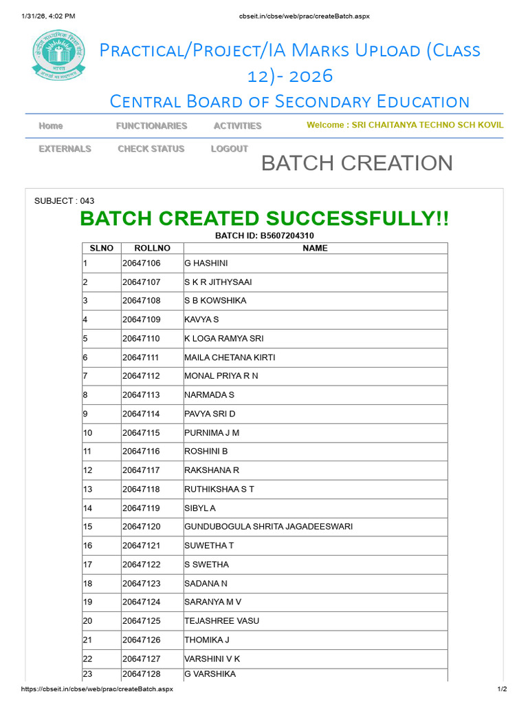 Chemistry Batch 10 | PDF