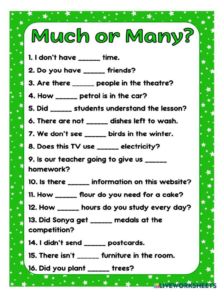 Quantifiers - Some, Any, Much, Many | PDF