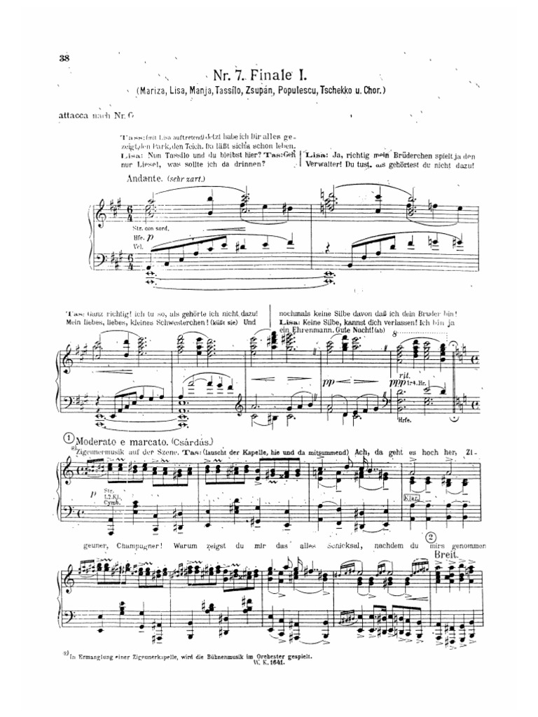 Komm Zigan - Graefin Mariza | PDF