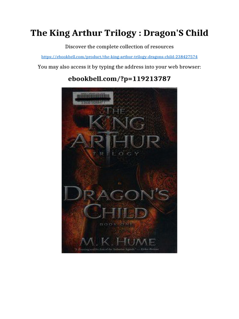 The King Arthur trilogy : Dragon's child updated 2025 | PDF ...