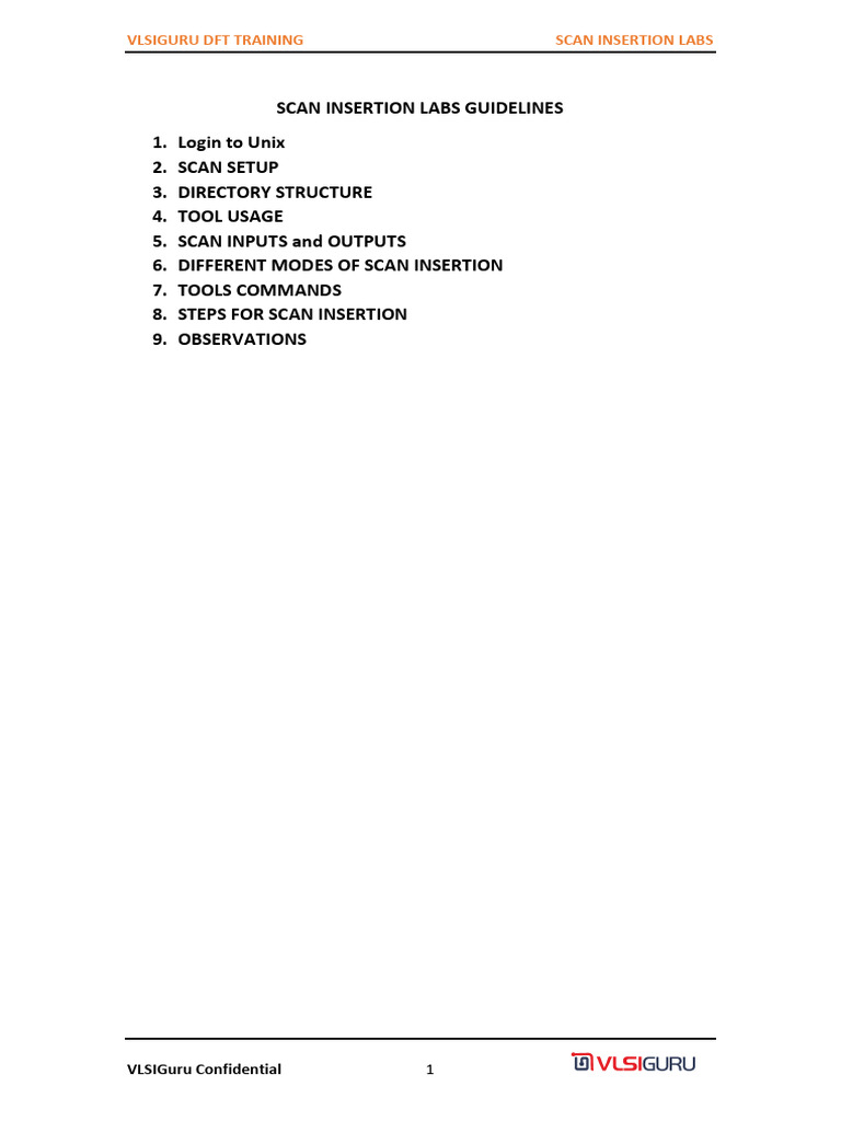 Scan Insertion Labs Guidelines | PDF | Electronic Design Automation ...