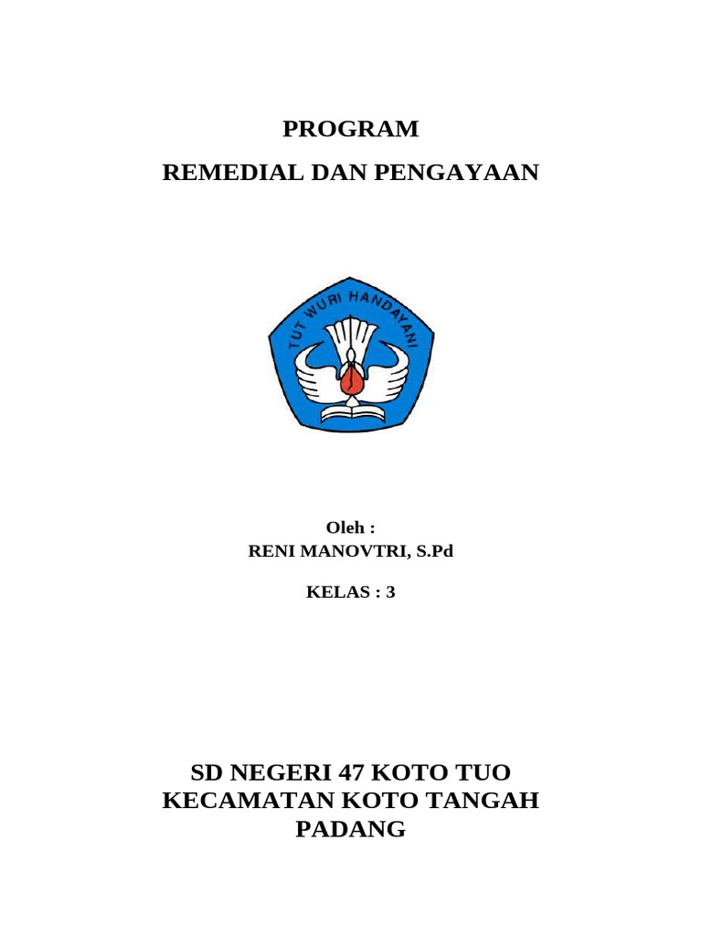Program Remedi Dan Pengayaan KELAS IVB SDN 10 GANTING-1 | PDF