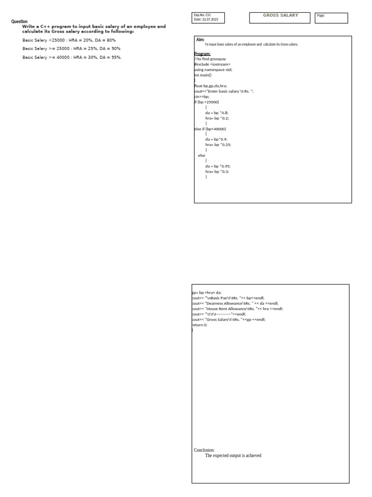 Std XI 1 to 4 Record Note 2025 | PDF | Computer Programming | C++