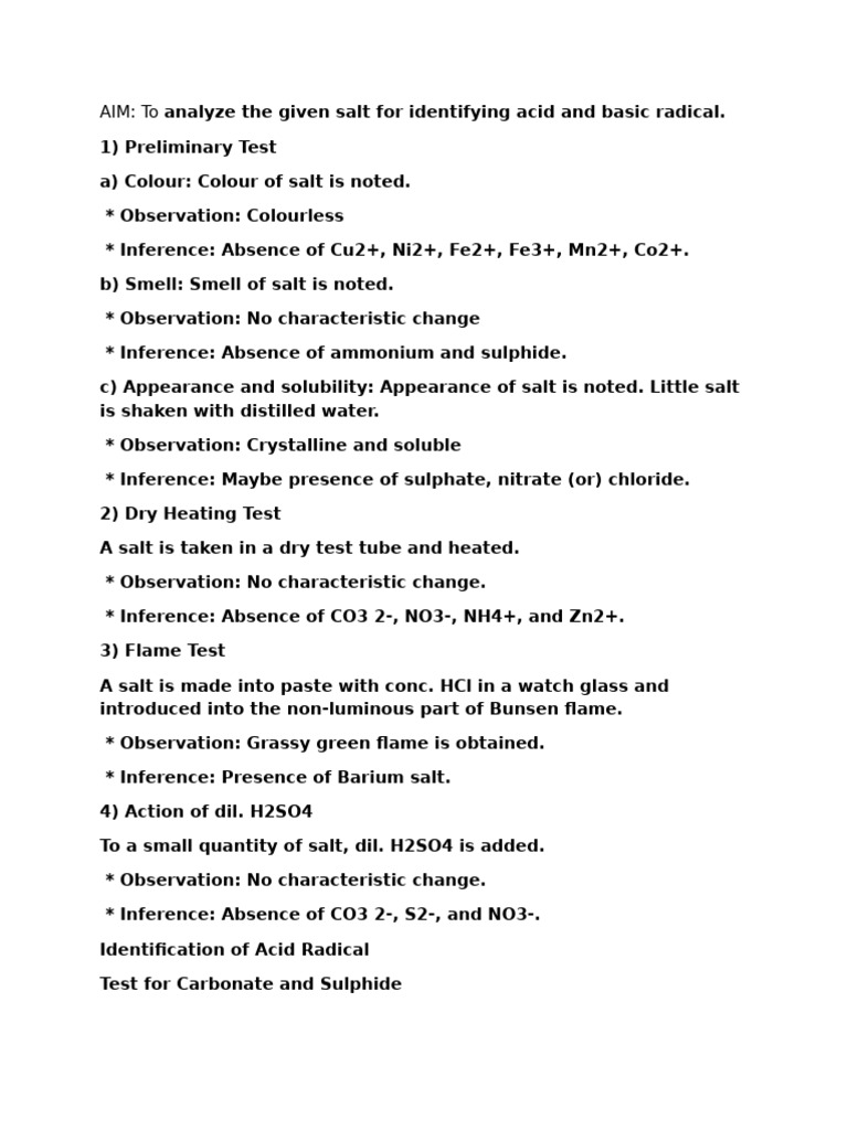 Barium | PDF | Salt (Chemistry) | Chemistry