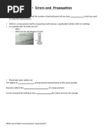 Calculating Uncertainty in GCSE Chemistry | PDF | Chemical Substances ...