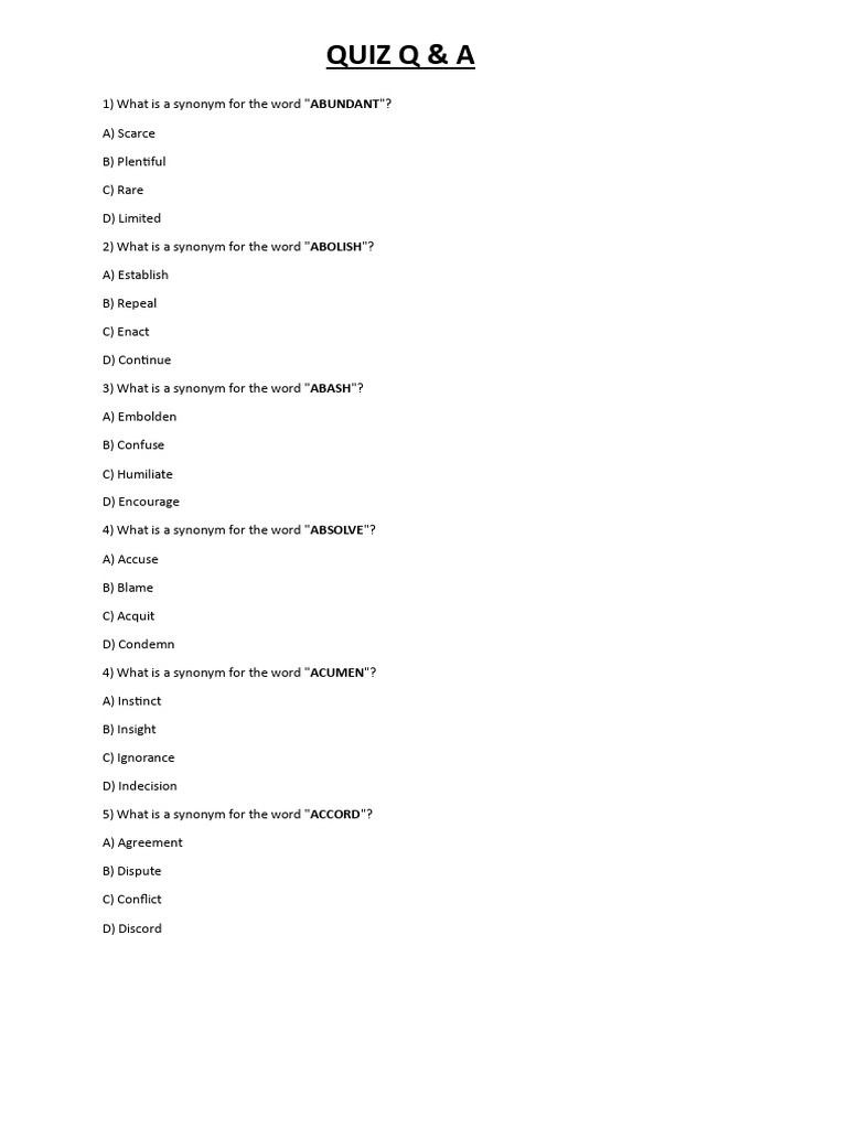 Quiz Q&Z | PDF
