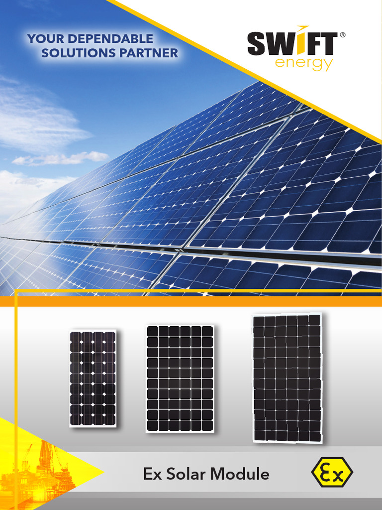 Datasheet - Ex Certificate - Swift EX Solar Module | PDF | Solar Panel ...
