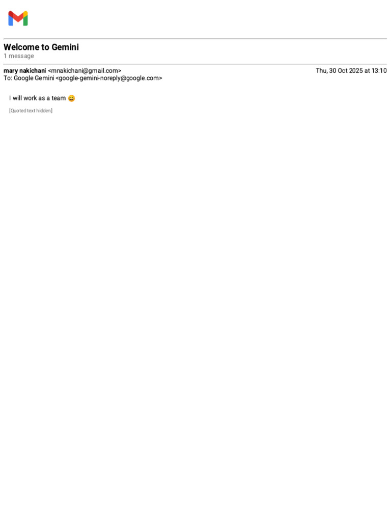 Gmail - Welcome to Gemini | PDF