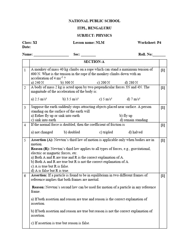 assignment_1755924025 | PDF | Force | Newton's Laws Of Motion