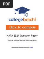 NATA 2025 Question Paper With Answer Key | PDF | Metals | Materials