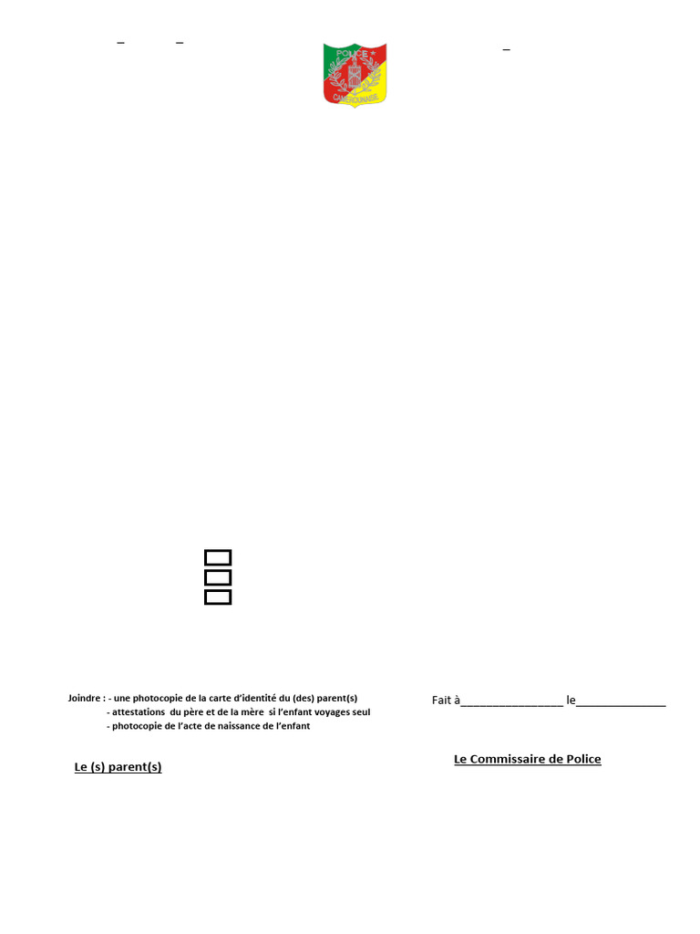 Autorisation Parentale | PDF
