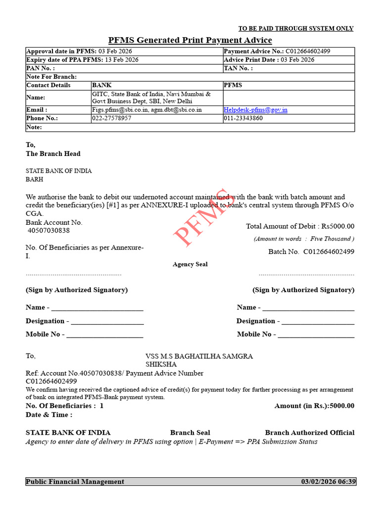 Ms Bagha Tilha-composite Grant-2 (1) | PDF | Service Industries | Money