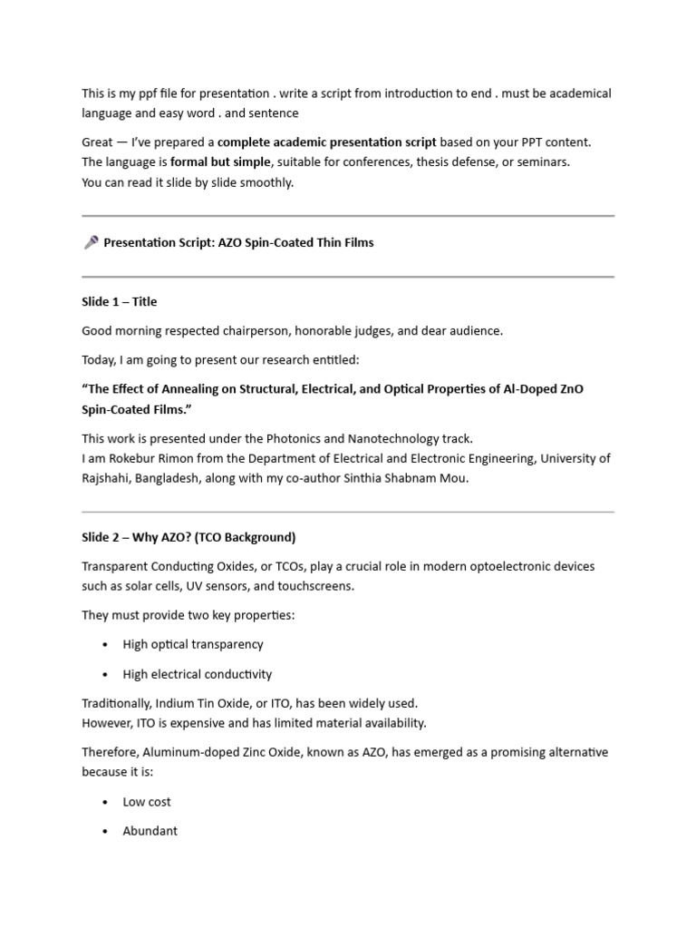 This Is My PPF File For Presentation | PDF | Physical Sciences | Materials