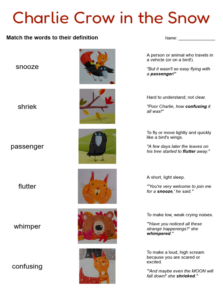 Charlie Crow in the Snow - Google Docs | PDF