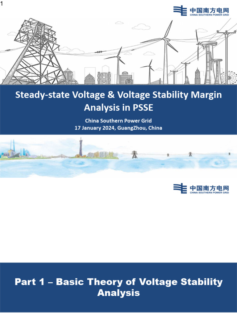 Steady-state Voltage & Voltage Stability Margin Analysis in PSSE 2024 ...