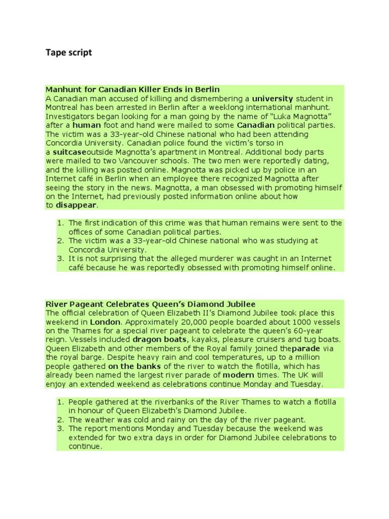 Tape Script | PDF | Initial Public Offering | Vladimir Putin