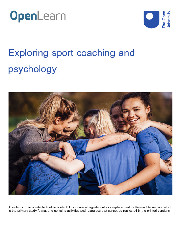 Exploring Sport Coaching and Psychology Printable | PDF | Creative ...