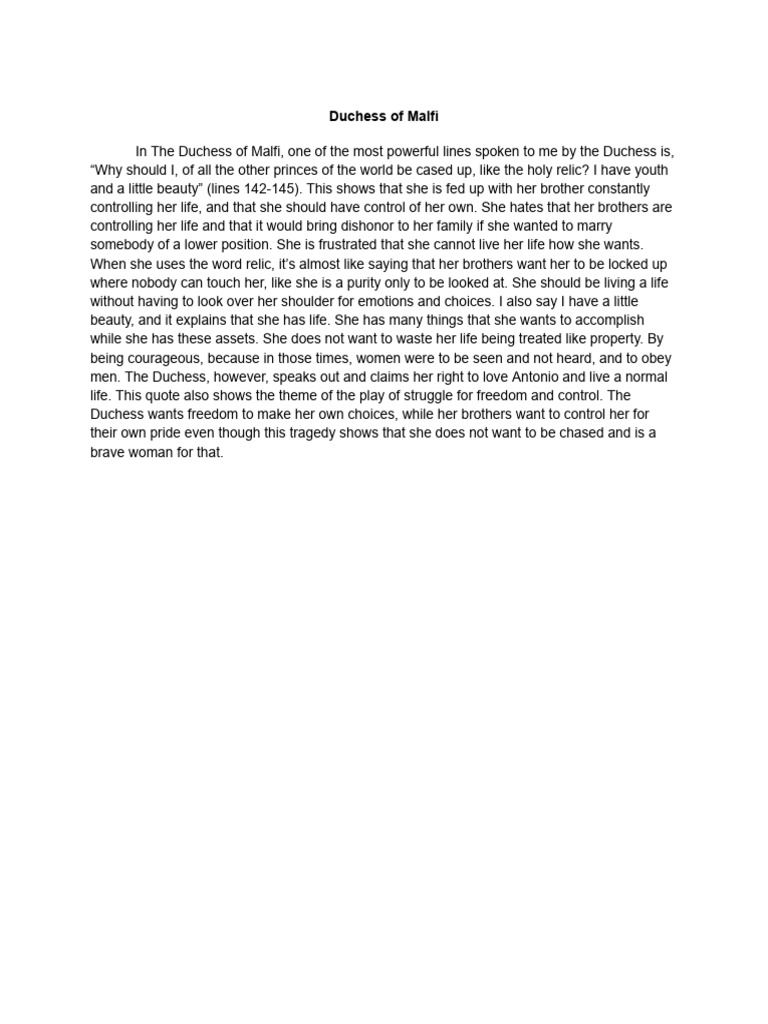 Duchess of Malfi | PDF