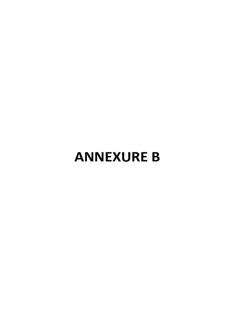 Annexure B | PDF