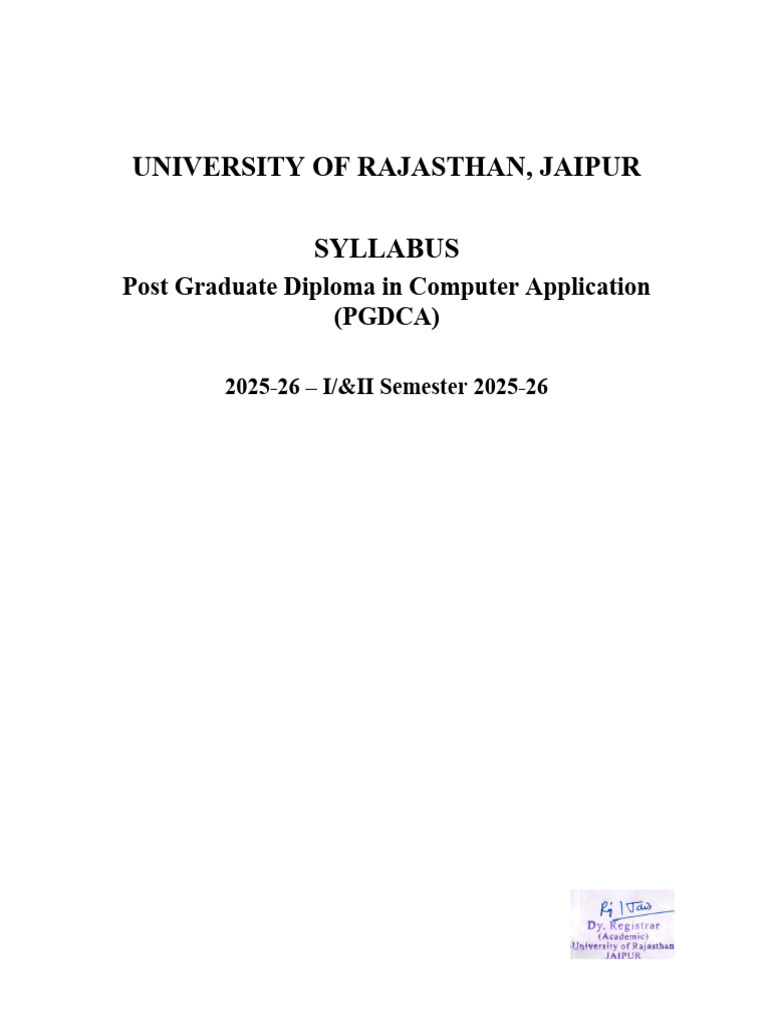 PG DCA Syllabus 2025-26 Grading Schemeupdatee | PDF | World Wide Web ...