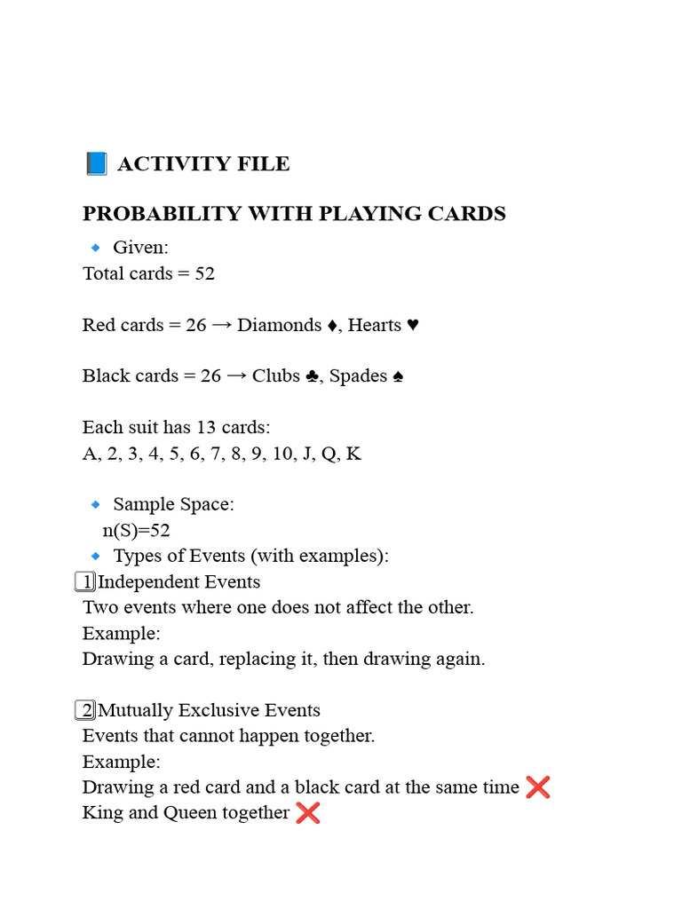 Activity File of Maths | PDF