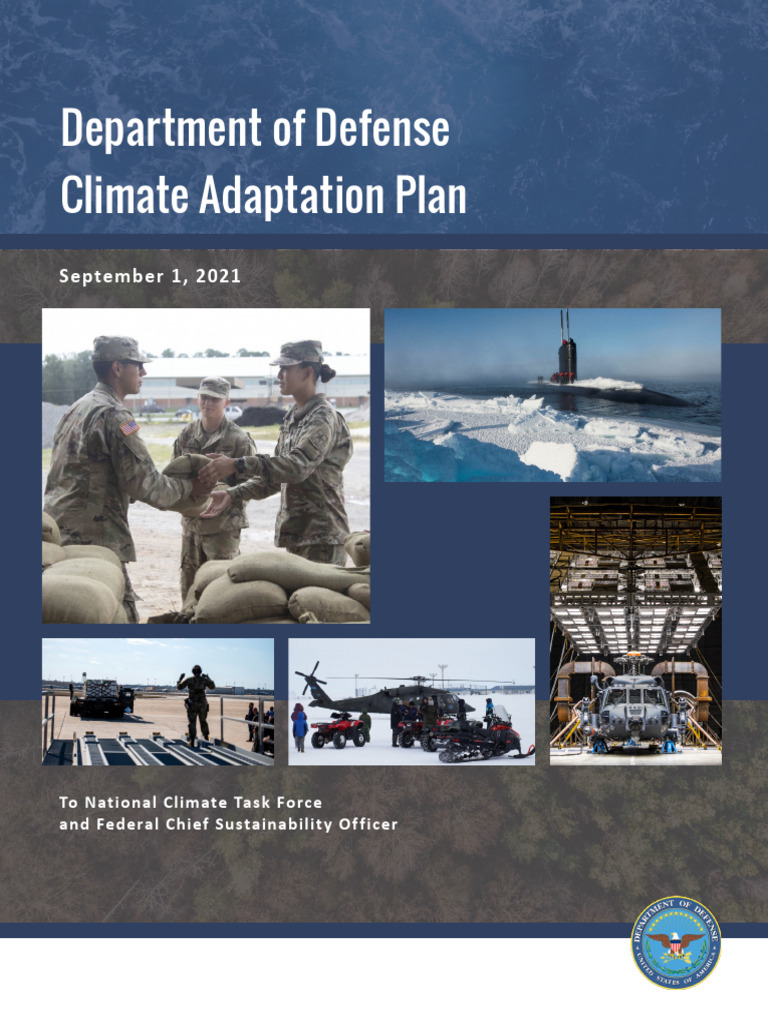 dod-2021-cap | PDF | Climate Resilience | Climate Change