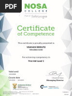 iQ Academy Occupational Health Certificate | PDF