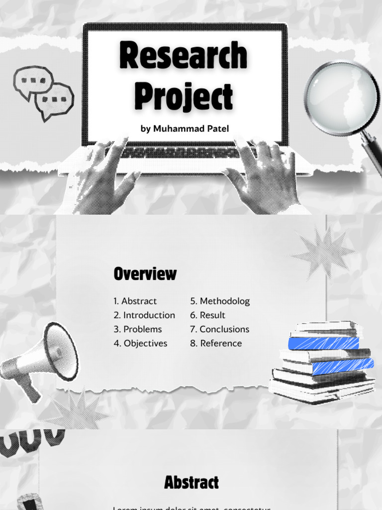 Black White Retro Paper Collage Research Project Presentation_20260203 ...